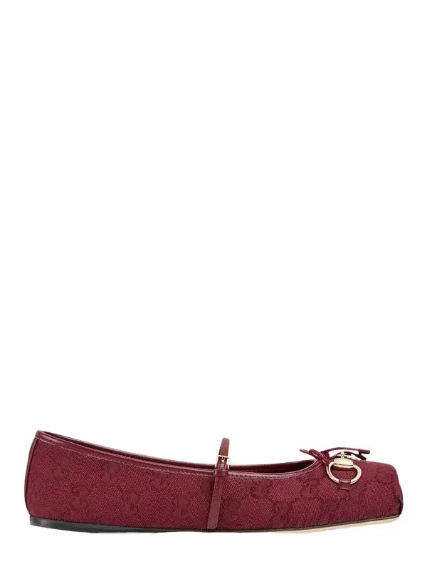 Gucci Horsebit Ballet Flat - Red