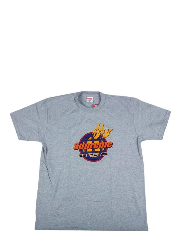 Supreme Fire T-shirt - Grey