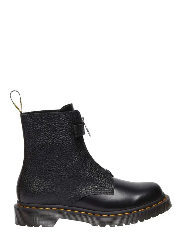 Dr. Martens 1460 Front Zip Leather Lace Up Boot - Black