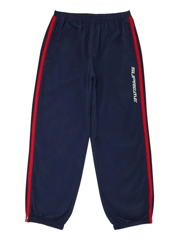 Supreme Contrast Zip Warm Up Pant - Blue