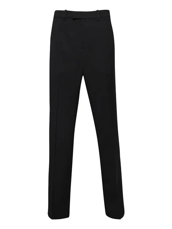 COURREGES Wool Tailored Pants - Black