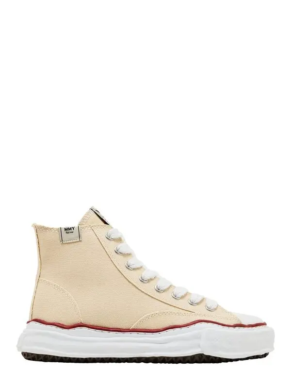 Mihara Yasuhiro Peterson Og Sole Canvas High Top Sneakers - Cream