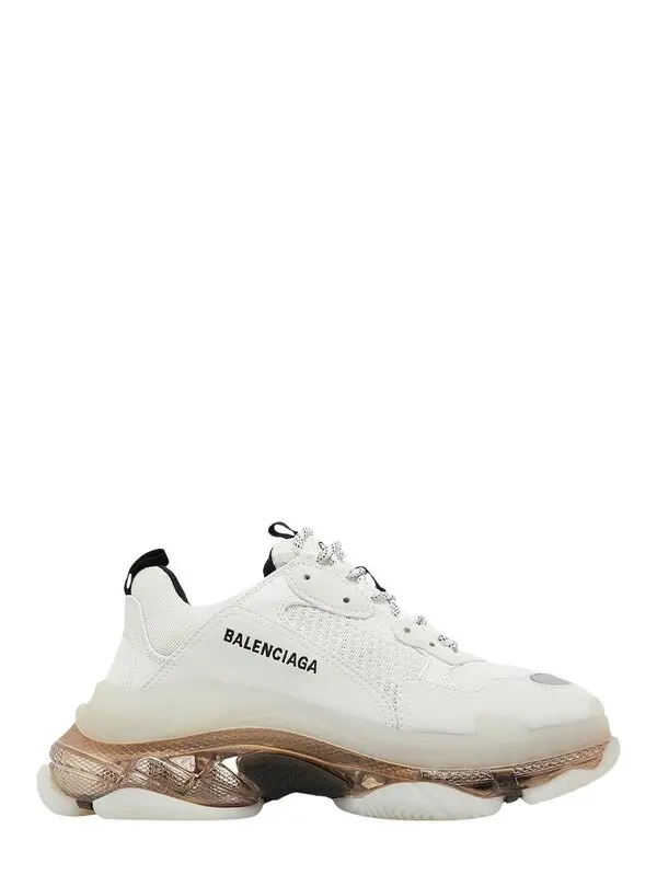 Balenciaga Triple S Sneaker With Clear Sole - White