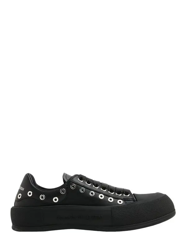 Alexander McQueen Deck Plimsoll Sneakers - Black