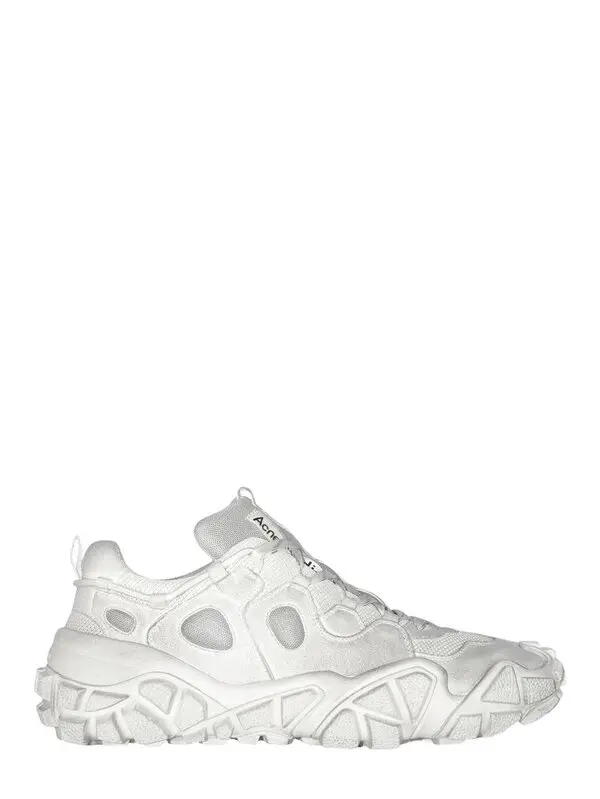 Acne Studios Bolzter Tumbled Sneakers - White