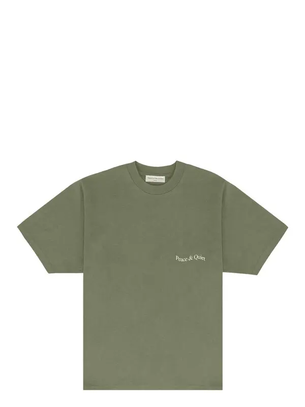 MUSEUM OF PEACE & QUIET Wordmark T-shirt - Green