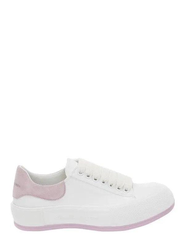 Alexander McQueen Deck Lace Plimsoll - White