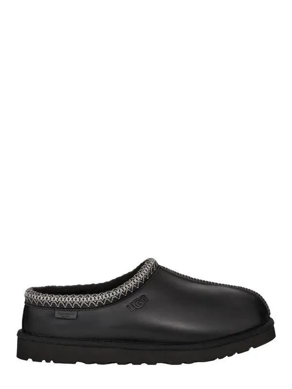 UGG Tasman Leather Regenerate Slipper - Black