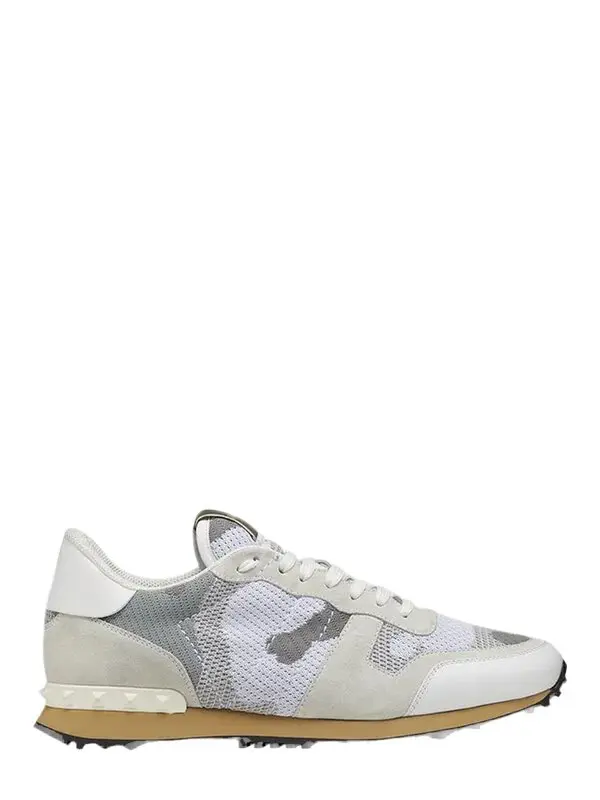 Valentino Garavani Rockrunner Camo Sneakers - White