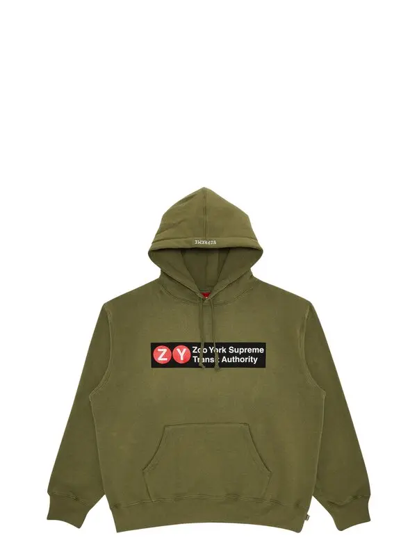 Supreme X Zoo York Hooded Sweatshirt - Green