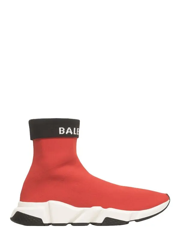Balenciaga Speed Trainer Cuffed - Red