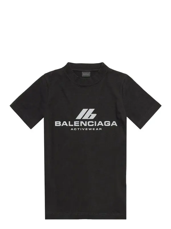 Balenciaga Activewear Fitted T-shirt - Black