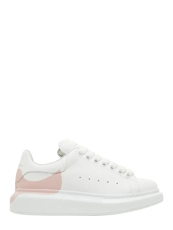 Alexander McQueen Oversized Sneakers With Drop Heel Counter - White