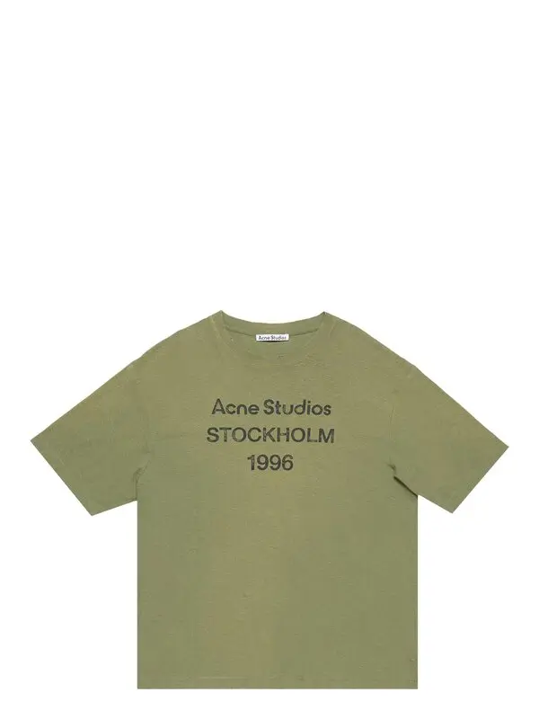 Acne Studios Logo T-shirt - Green