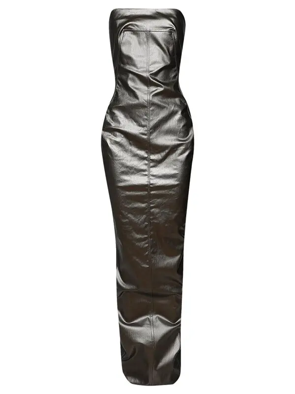 Rick Owens Strapless Bustier Gown - Black