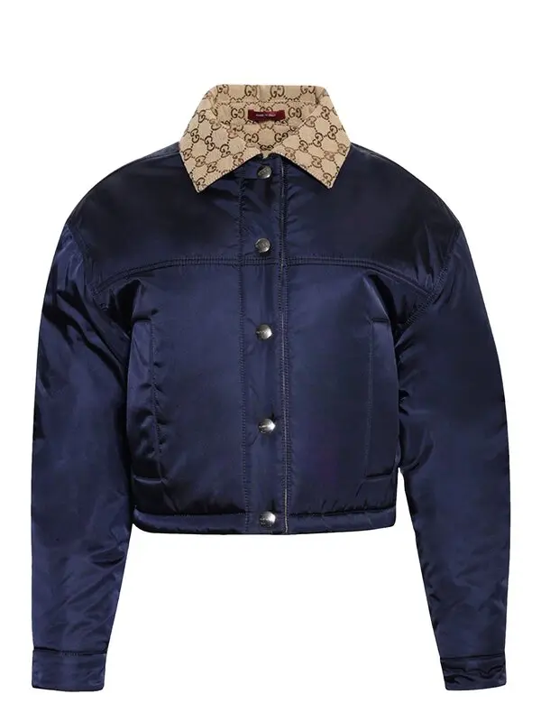 Gucci Reversible Gabardine Nylon Jacket - Blue
