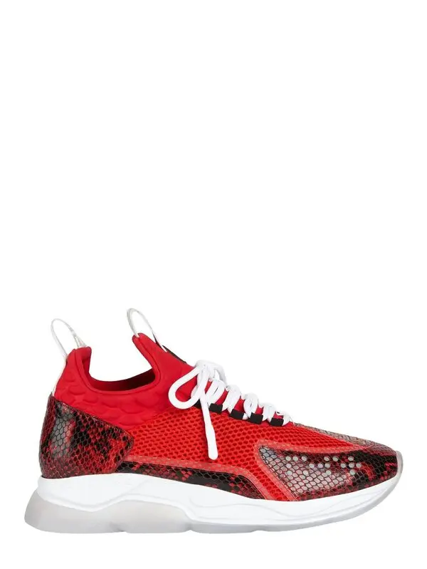 Versace Cross Chainer Sneakers - Red