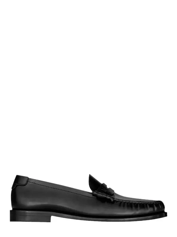 Saint Laurent Le Loafer Penny Slippers - Black