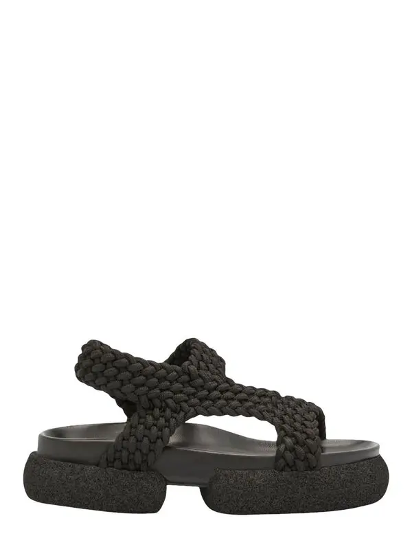Dries Van Noten Braided Sandal - Black