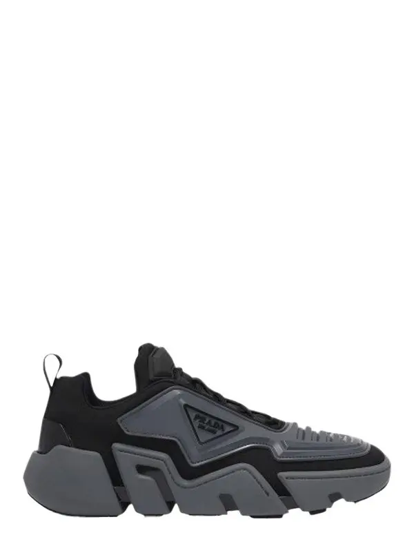 Prada Techno Stretch Fabric Sneakers - Grey