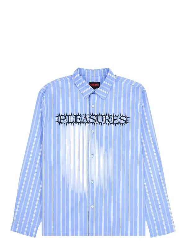 PLEASURES Fetch Long-sleeve Shirt - Blue