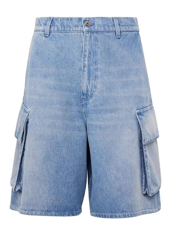 JW Anderson Baggy Denim Cargo Shorts - Blue