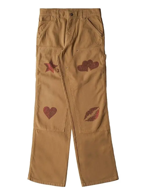 SKY HIGH FARM WORKWEAR Sh4u Double Knee Pants - Tan
