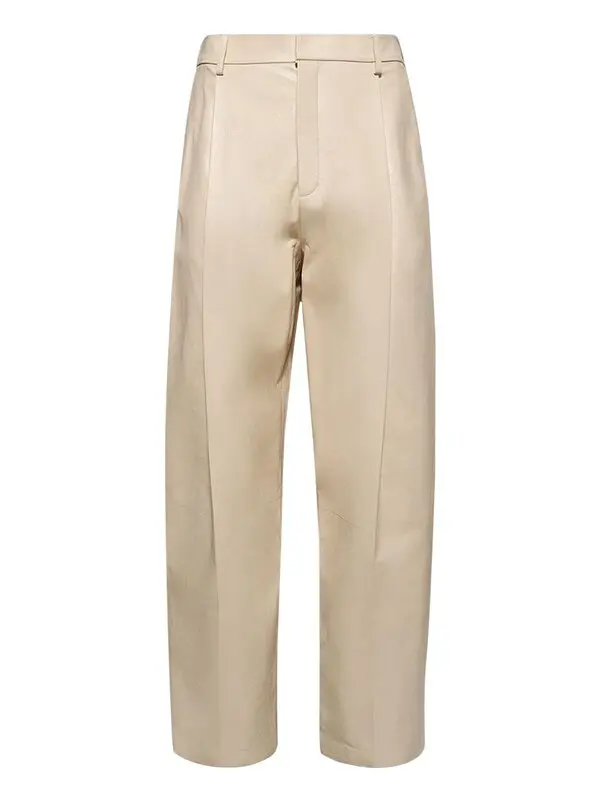 Marni Pleated Wide-leg Trousers - Tan