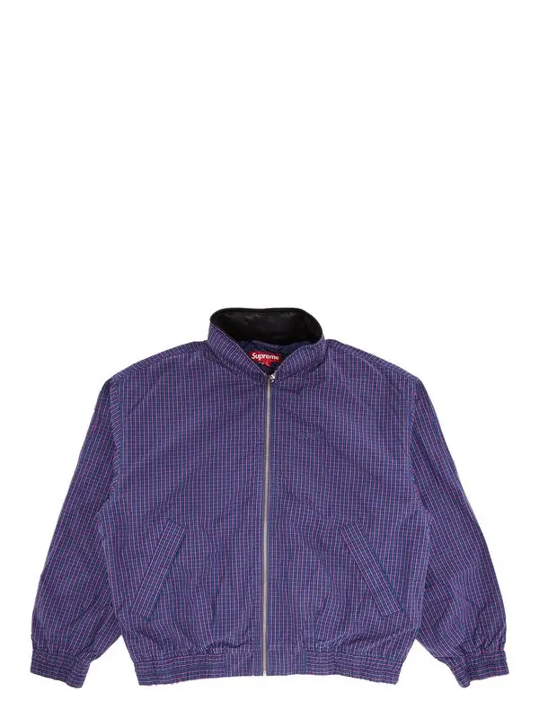 Supreme Leather Collar Utility Jacket - Blue