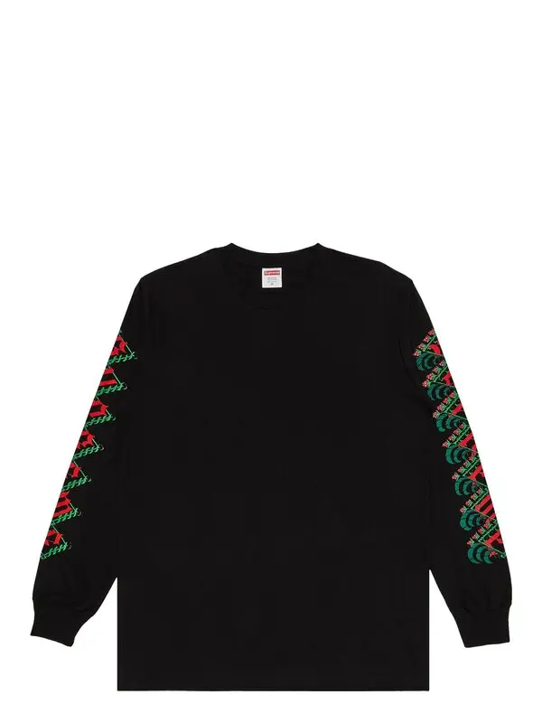 Supreme Strawberries Long-sleeve Tee - Black