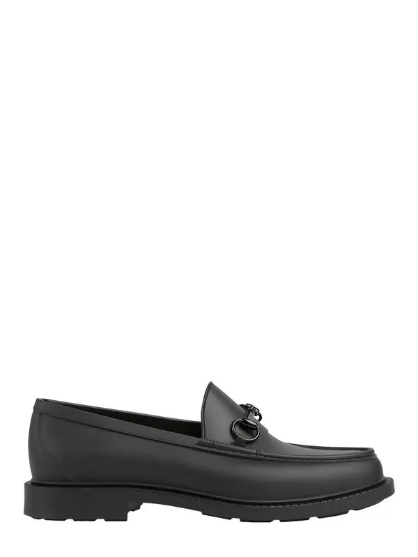 Gucci Lacquered Horsebit Loafer - Black