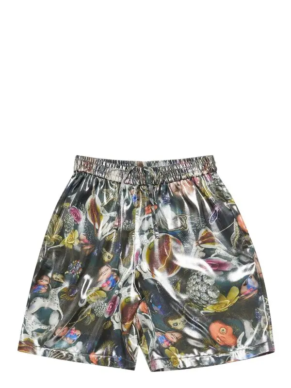 Acne Studios Printed Fluid Shorts - Black