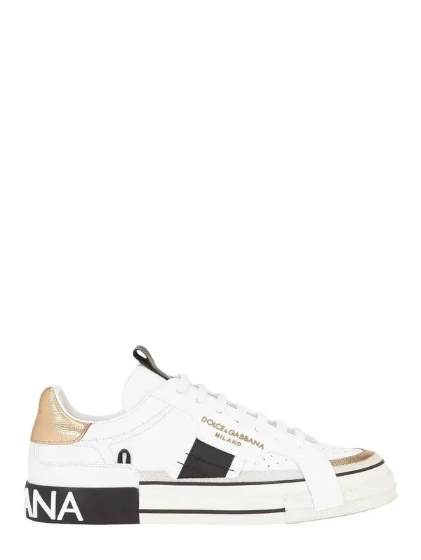 Dolce & Gabbana Custom 2.zero Low Top Sneakers - White