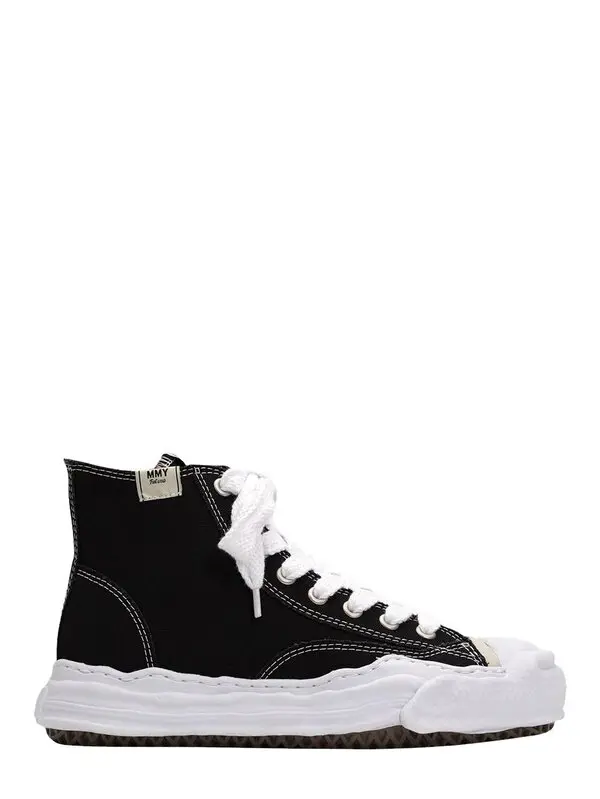 Mihara Yasuhiro Hank Og Sole Canvas High-top Sneakers - Black