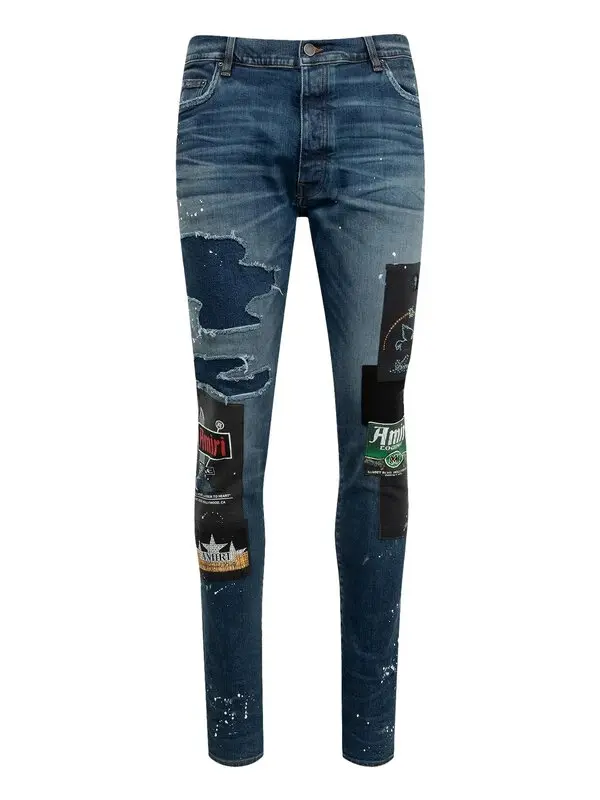 Amiri Lounge Skinny Jean - Blue