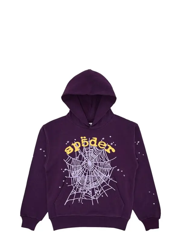 SP5DER Og Web V2 Hoodie - Purple