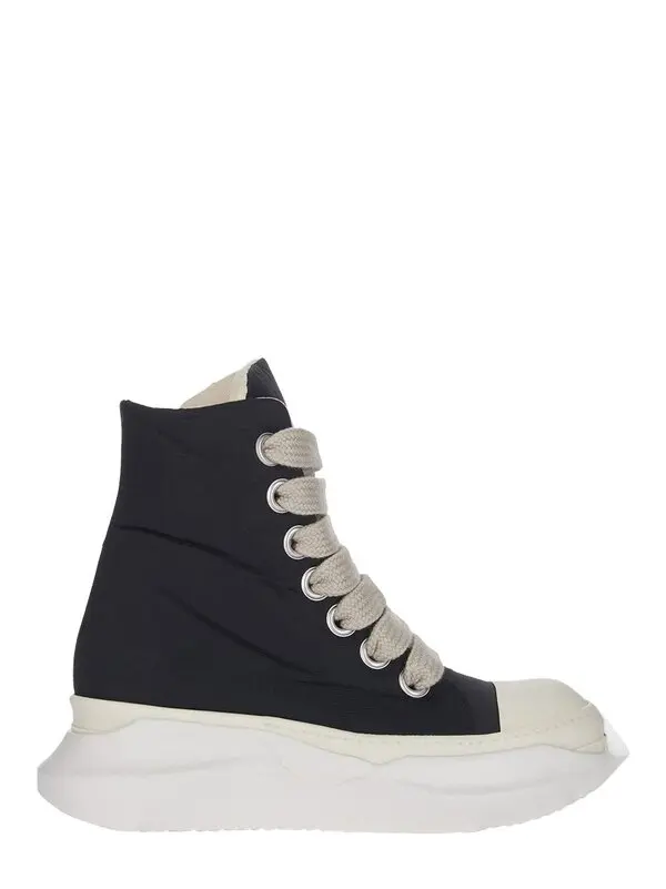 Rick Owens Jumbo Laced Abstract High-top Sneakers - Black