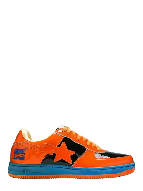 BAPE Marvel Comics X Sta Fs-001 Low 'human Torch' Sneakers - Orange