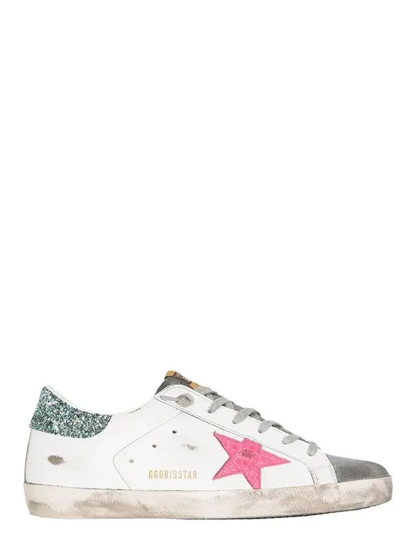 GOLDEN GOOSE Superstar Glitter Sneakers - White