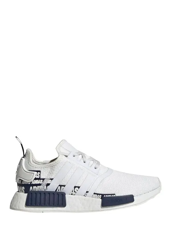 Adidas Nmd_r1 J 'wordmark Heel Stripe' Sneakers - White