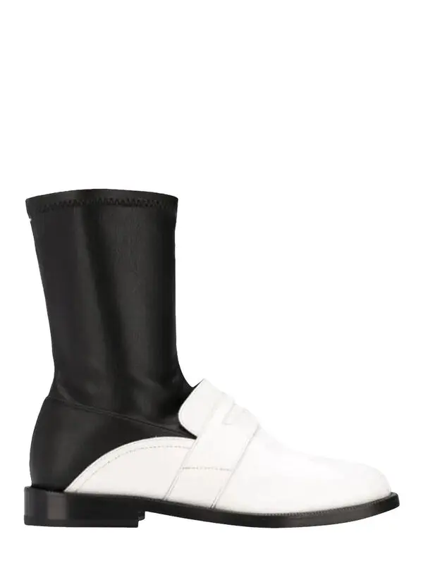MAISON MARGIELA Tabi Penny Bar Boots - White