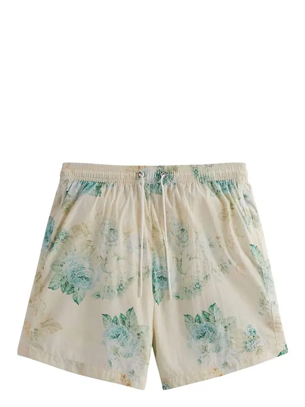 Kith Vintage Roses Waffle Swim Shorts - Cream