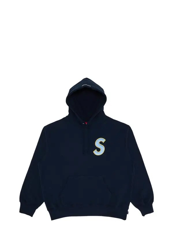 Supreme Logo Hooded Sweatshirt - Blue