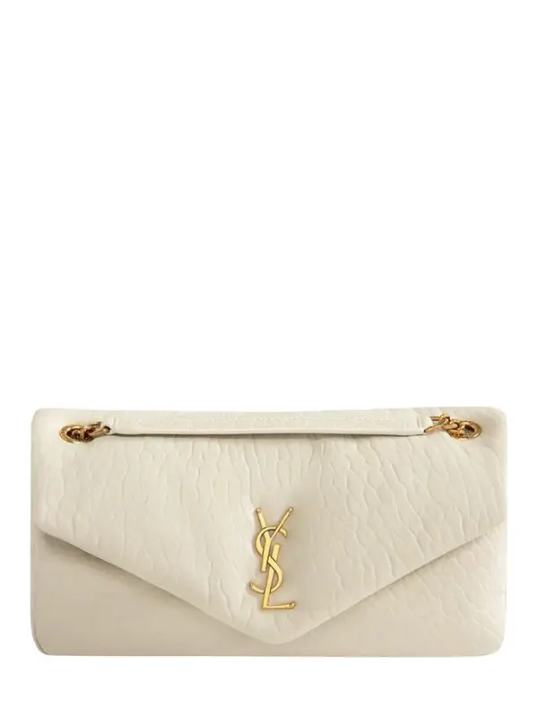Saint Laurent Medium Calypso Chain Bag - White