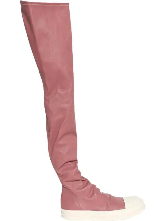Rick Owens Porterville Knee High Stocking Sneakers - Pink