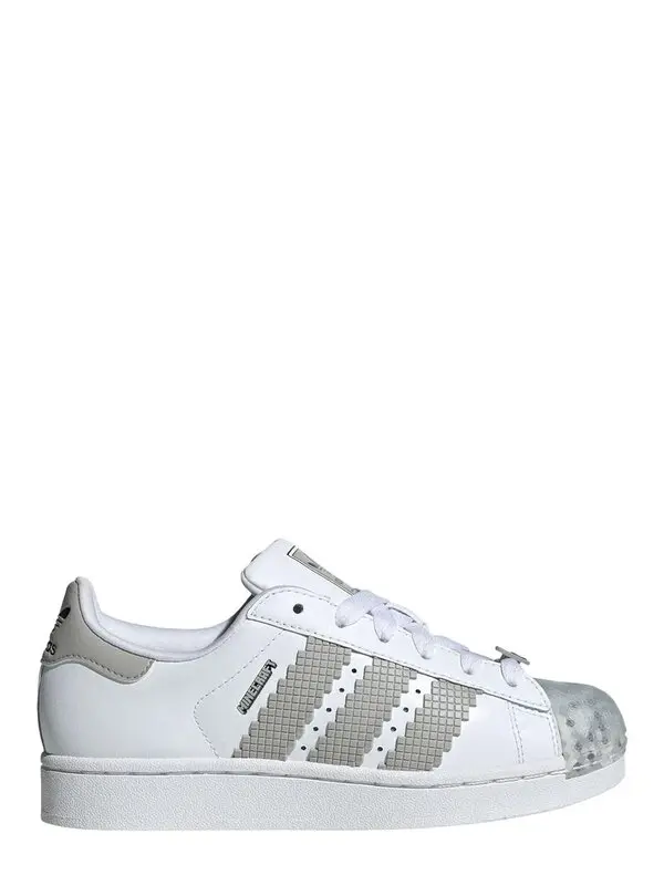 Adidas Minecraft X Superstar J 'skeleton - White