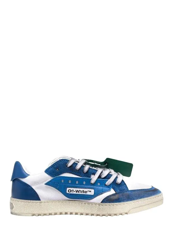 Off-White 5.0 Low Vintage Finish Sneakers - Blue
