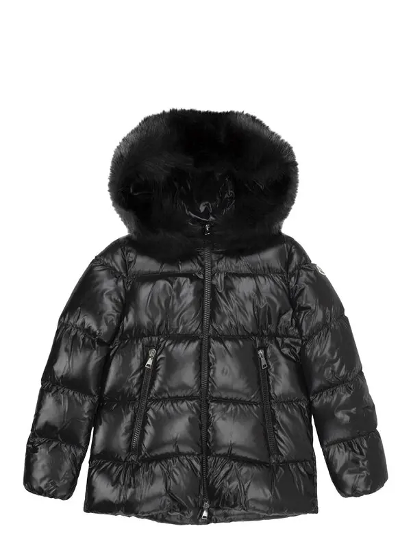 Moncler Laiche Zip Up Puffer Jacket - Black