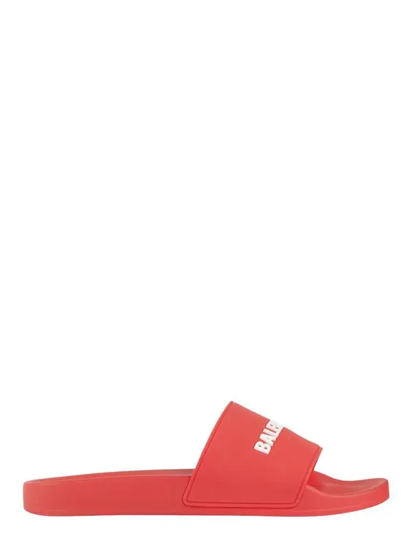 Balenciaga Pool Slides - Red