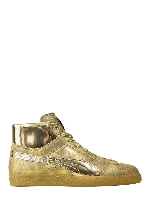 PUMA Meek Mill X Suede Classic Mid '24k' High-top Sneakers - Gold